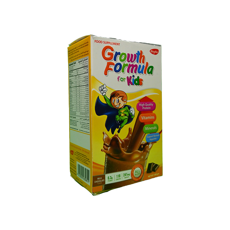GROWTH FORMULA KIDS CHOCOLATE 400 GM POWDER | Abdin Pharmacies